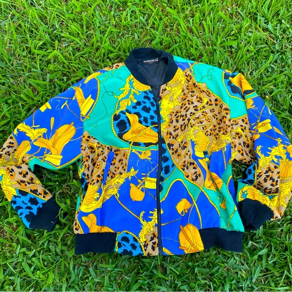 Notations | Jackets & Coats | Vintage Jacket 8s 90s Colorful Fun Print ...
